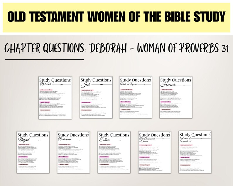 Women of the Bible Study PDF Old and New Testament Bible Study ...