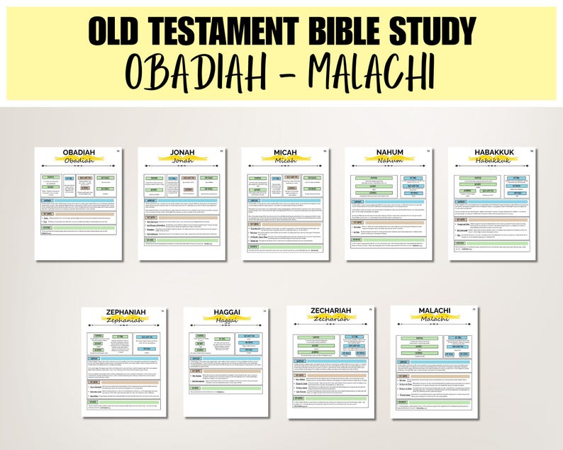 Old Testament Books of the Bible Study Printable PDF Bible Study ...