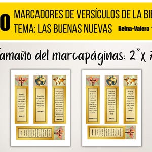Good News Bible Verse Bookmarks RVR1960 - Christian Gifts, Ministry ...