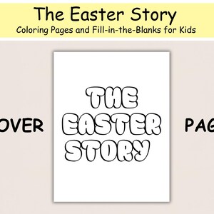 The Easter Story Bible Craft for Kids Coloring Pages, Sunday School ...