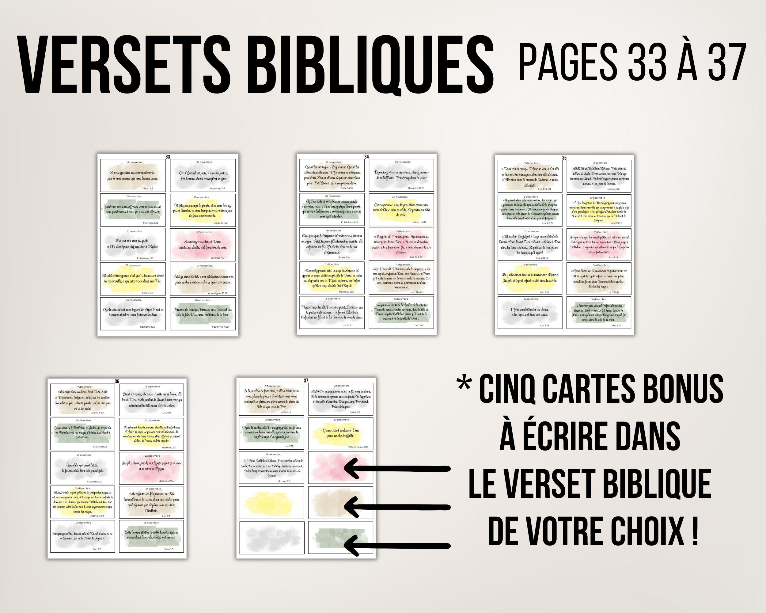 365 Bible Verses in French, Louis Segond - Love, Joy, Faith, Hope ...