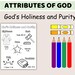 Attributes of God Coloring Pages for Kids - Bible Study, Sunday School ...
