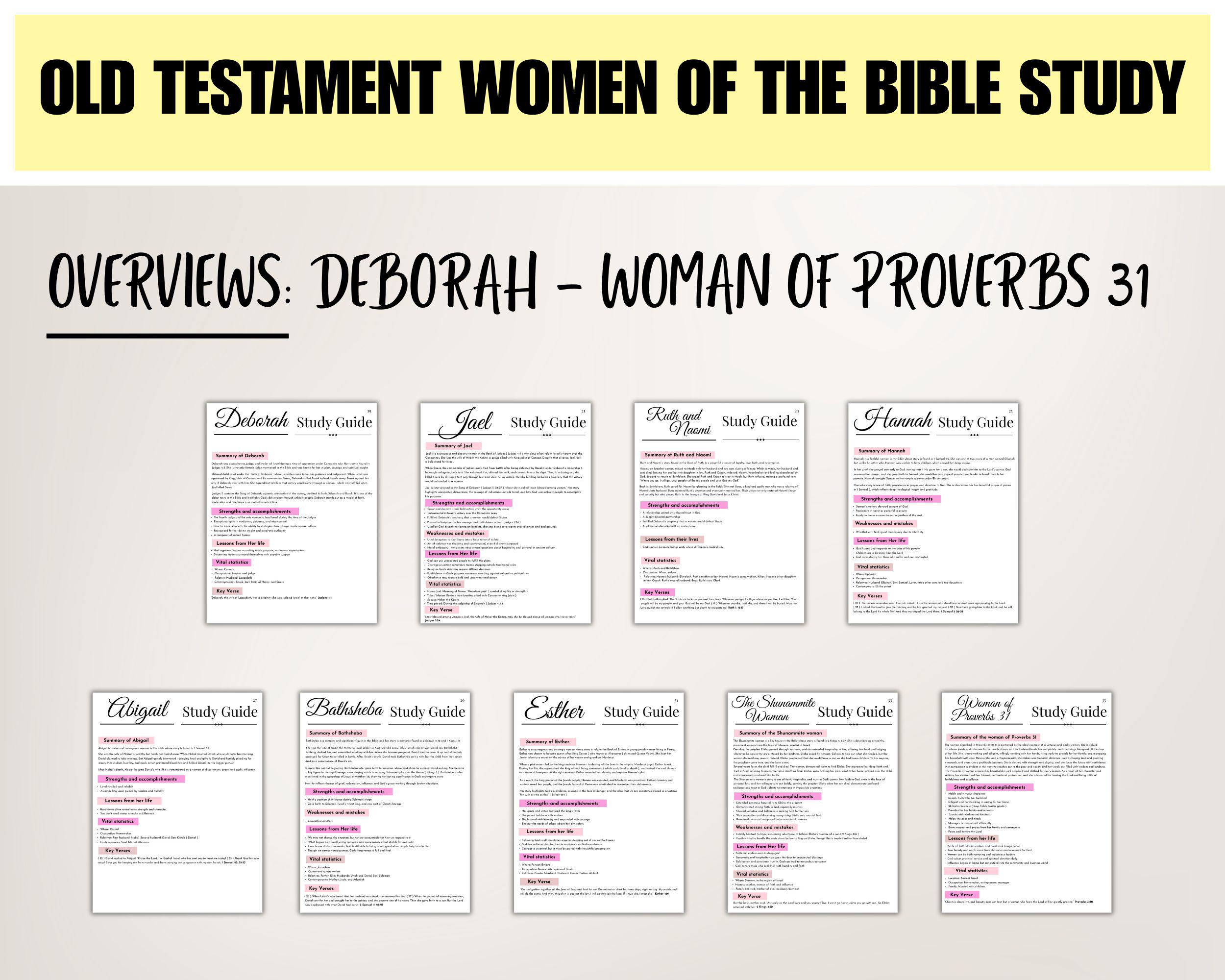 Women of the Bible Study PDF Old and New Testament Bible Study ...