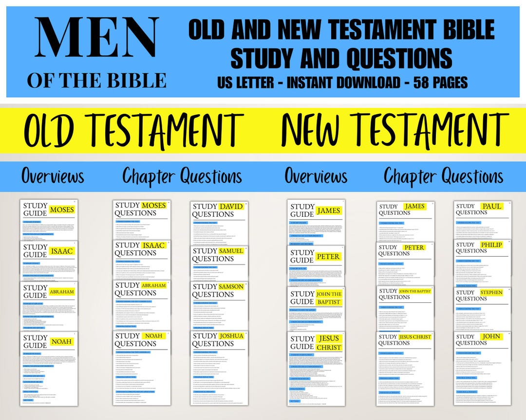 Men of the Bible Study PDF - Old and New Testament Questions ...