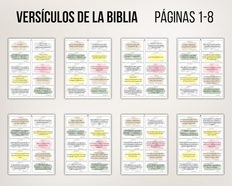 365 Bible Verses in Spanish, Reina-valera 1960 - Love, Joy, Faith, Hope ...