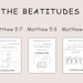 KJV Beatitudes Coloring Pages for Kids, Fill in the Blanks, Sunday ...