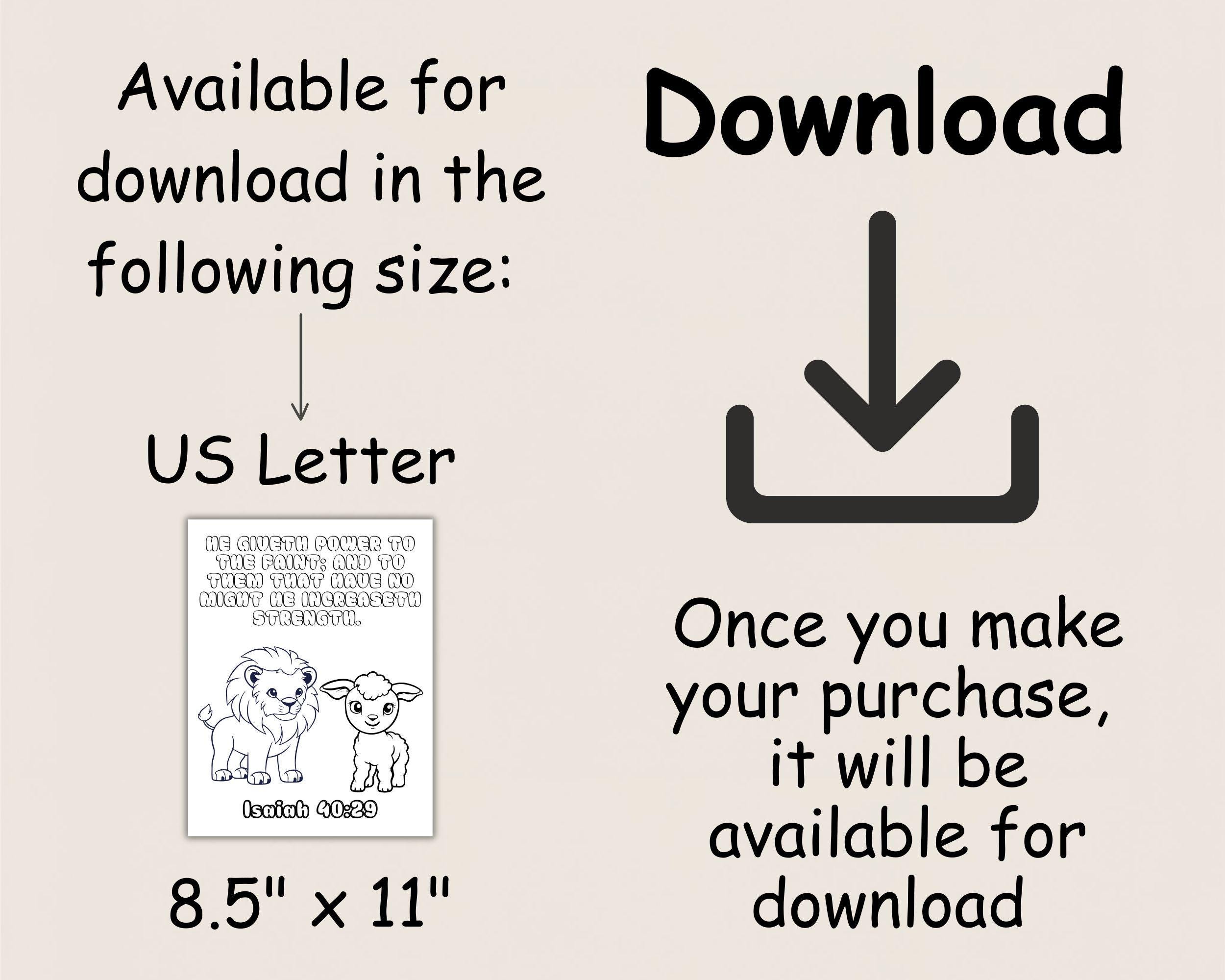 20 KJV Bible Verse Coloring Pages for Kids, Sunday School & Homeschool ...