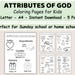 Attributes of God Coloring Pages for Kids - Bible Study, Sunday School ...