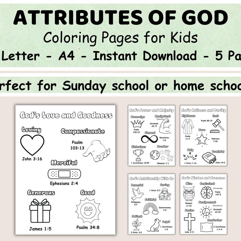 Attributes of God - Etsy