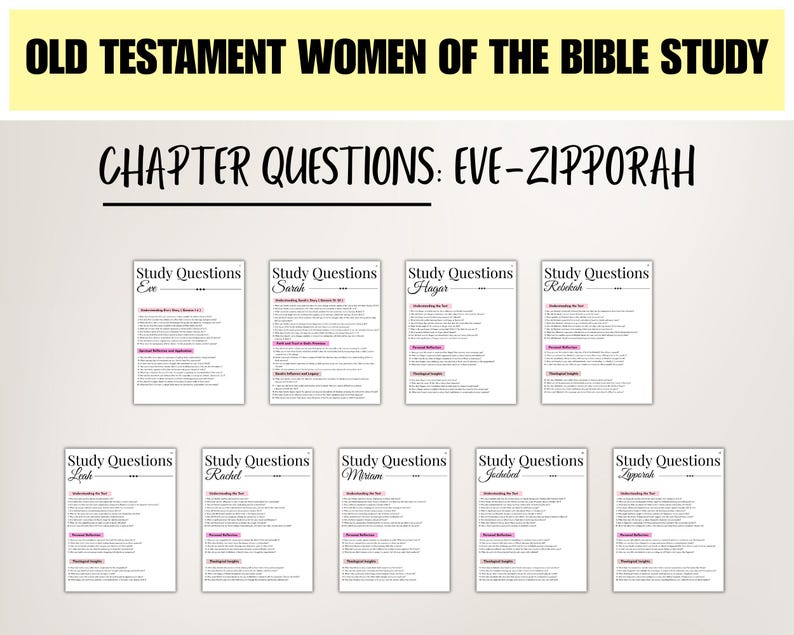 Women of the Bible Study PDF Old and New Testament Bible Study ...