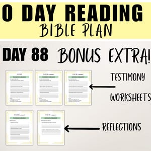 90 Day Bible Reading Plan PDF - Printable Bible Study Tool, Church ...