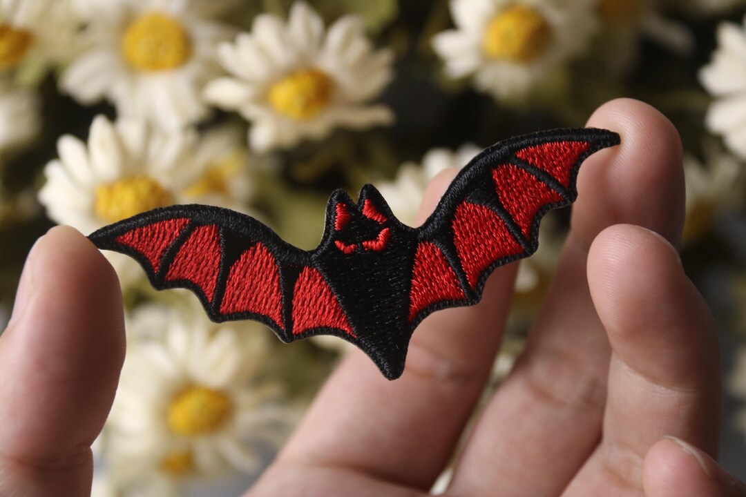 Bat Patch, for Halloween Patch, Stick On, Iron on Patch, Stick on Patch ...
