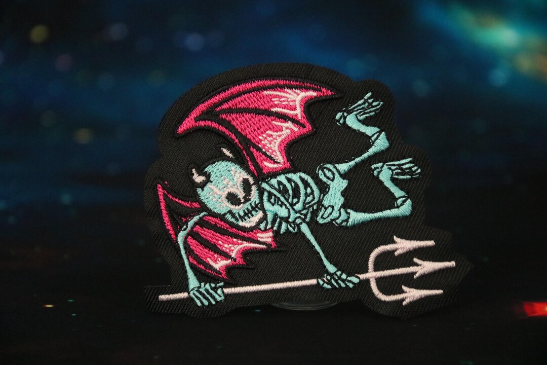 Demon Patch, Devil Angel Patch, for Halloween, Iron on Patch, Gorgeous ...