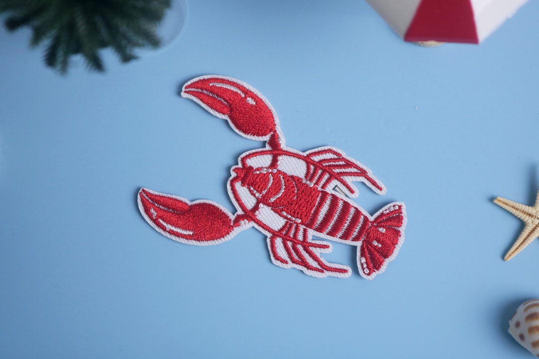 Boston Lobster Patch, Lobster Patch, Iron on Patch, Embroidered Patch ...