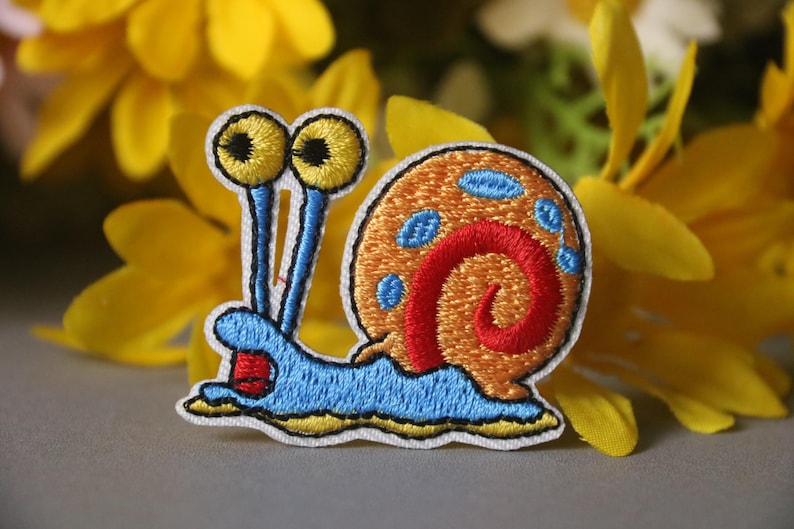 Ugly Snail Patch, Comic Patch, Stick On, Iron on Patch, Embroidered ...