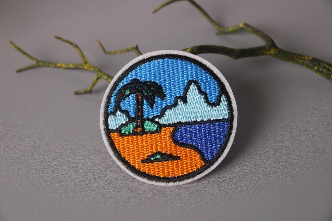Comic Beach Patch, Cute Patch, Iron on Patch, Stick on Patch ...