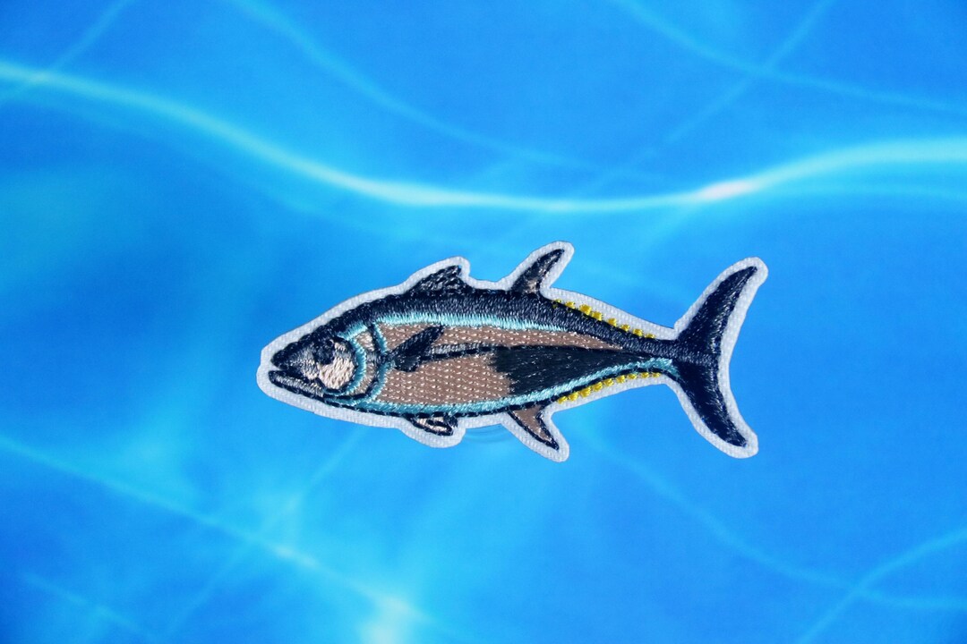 Tuna Patch, Fish Patch, Iron on Patch, Stick on Patch, Embroidered ...