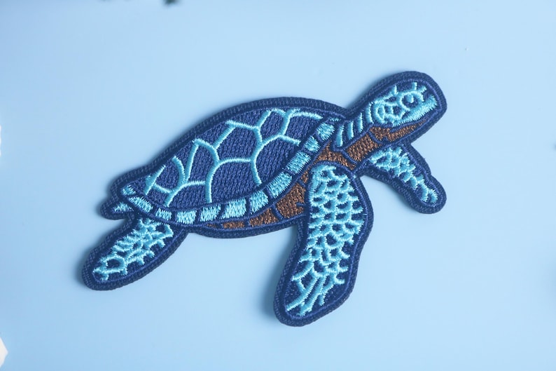 Sea Turtle Patch, Turtle Patch, Iron on Patch, Embroidered Patch, Funny ...