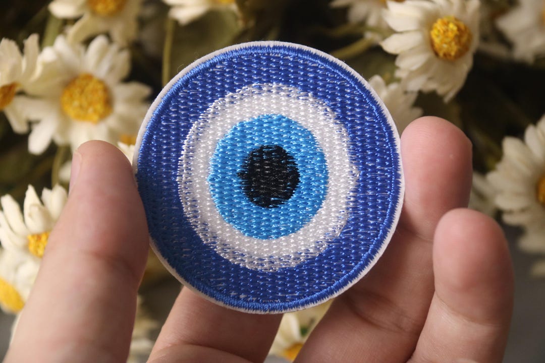 Blue Eye Patch, All-seeing Eye Patch, Evil, Iron on Patch, Stick on ...