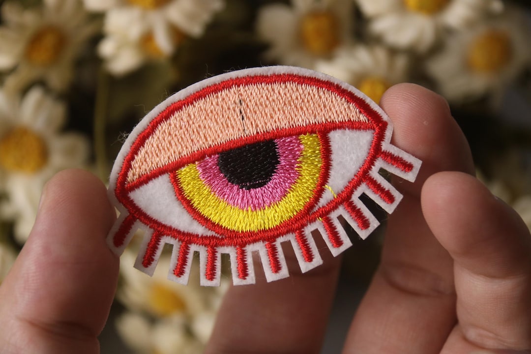 Eye Patch, Evil Eye Patch, Iron on Patch, Stick on Patch, Embroidered ...