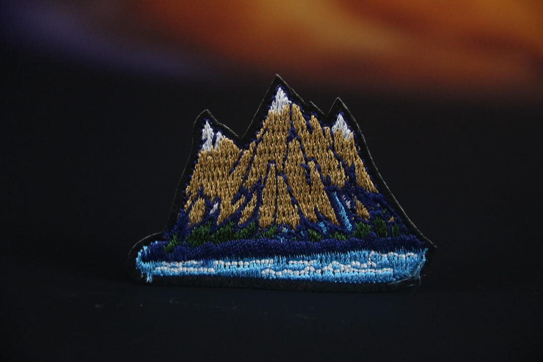 Mountain and Lake Patch, Wild Patch, Outdoor, Iron on Patch, Stick on ...