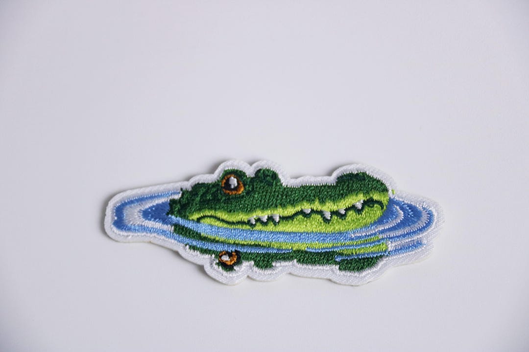 Alligator Patch, Crocodile Patch, Iron on Patch, Embroidered Patch ...