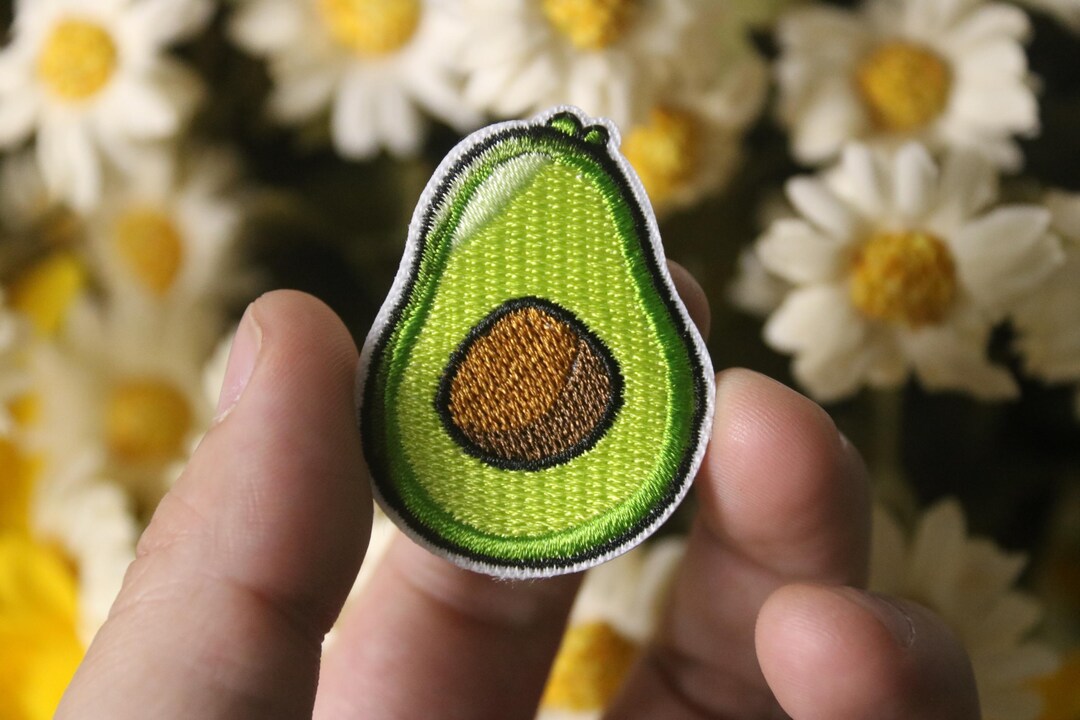 Avocado Patch, Cute, Fruit Patch, Iron on Patch, Embroidered Patch, Funny Patch, Aesthetic Patch ...