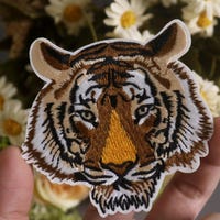 Embroidered Tiger Patch for Jackets, Bags Large Back Patch - Etsy