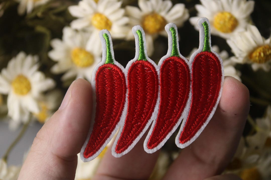 Red Peppers Patch, Chili Patch, Iron on Patch, Stick on Patch ...