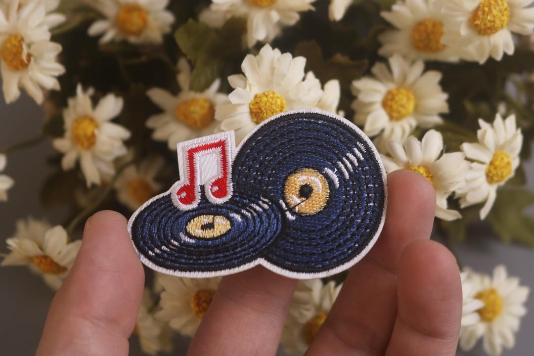 Vinyl Record Patch, Music Patch, Iron on Patch, Embroidered Patch ...