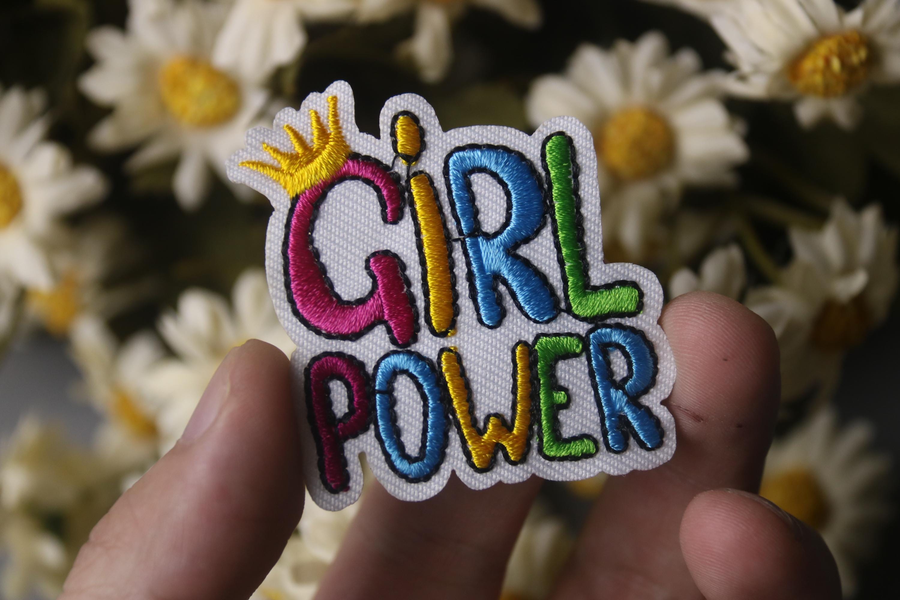 Girl Power Patch, Feminist Patch, Crown, Iron on Patch, Stick on Patch ...