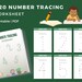 Printable Dotted Numbers | 1-20 Number Tracing Worksheet Tracing ...