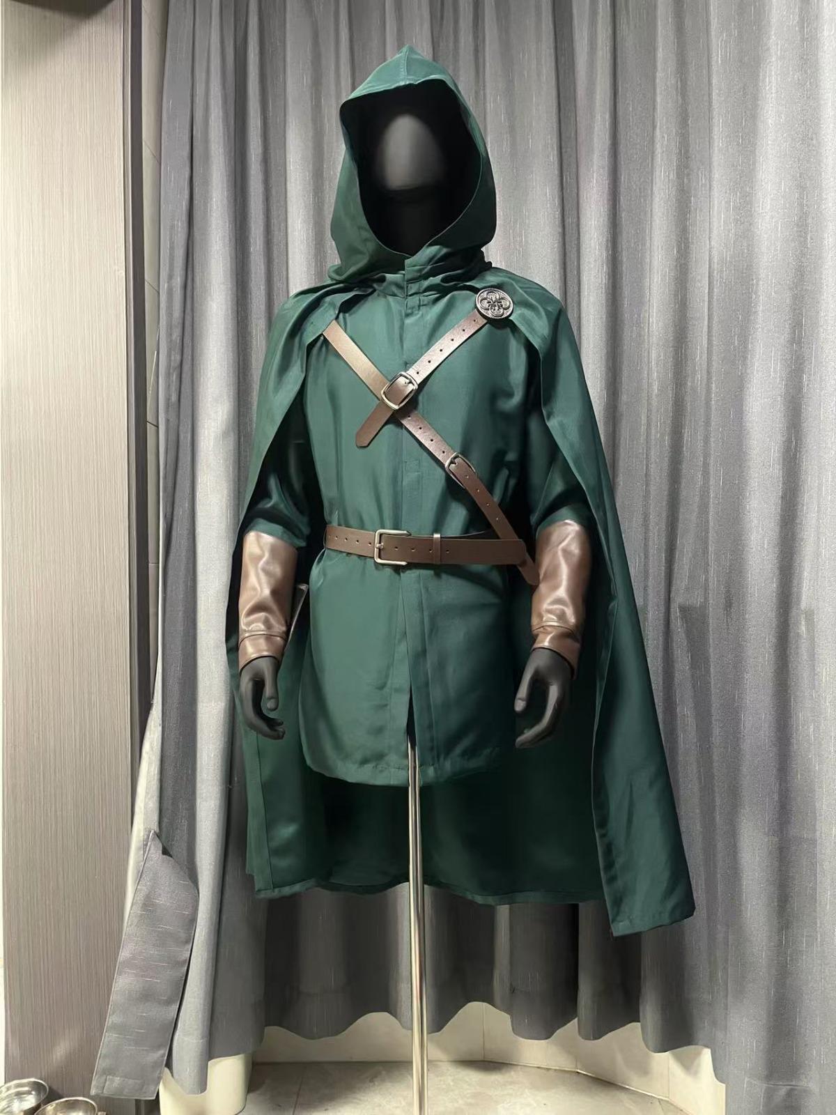 Forest Ranger Explorer Cosplay Costume | Men's Medieval Green Cloak ...