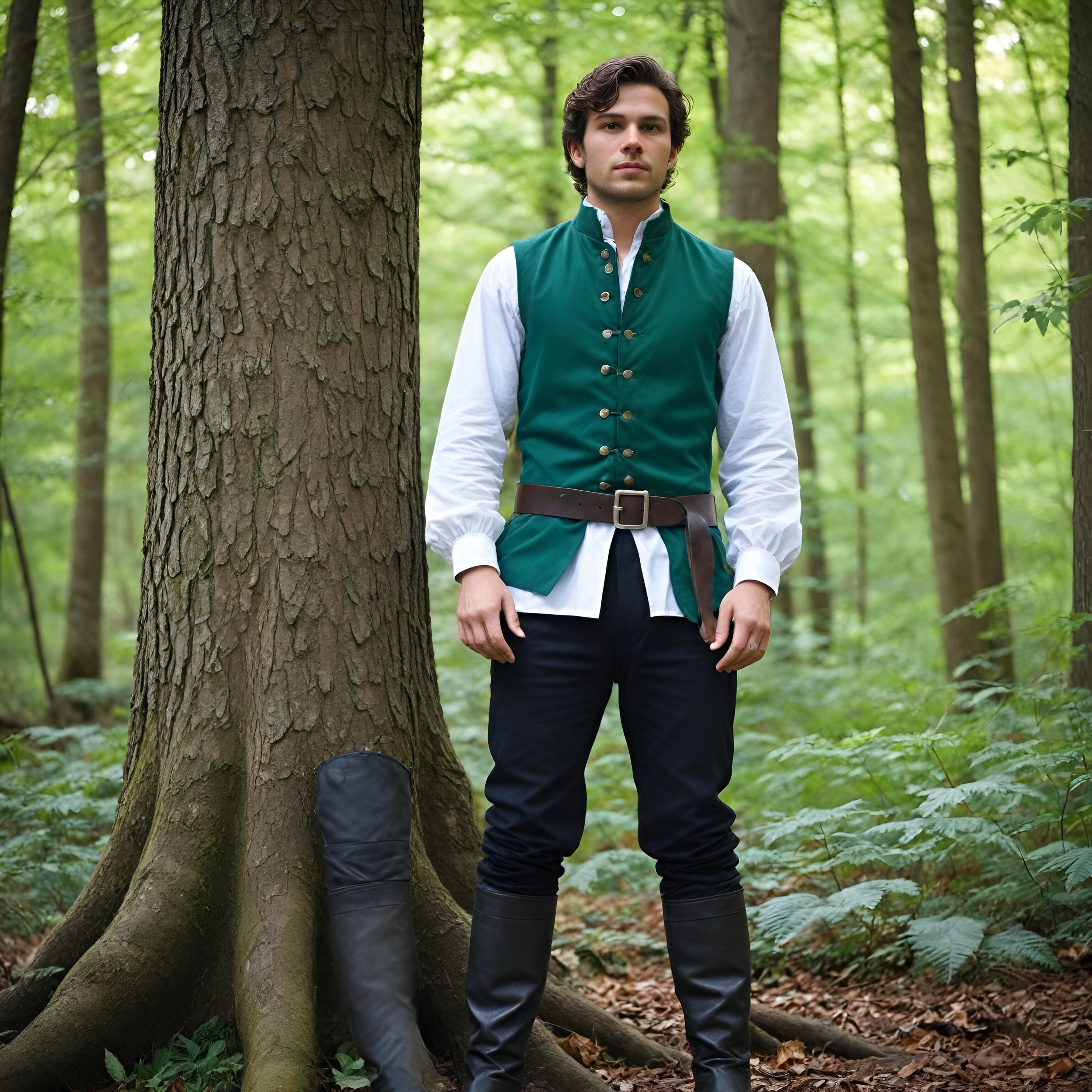 Stylish Forest Archer Cosplay Costume | Trendy Men's Renaissance Vest ...