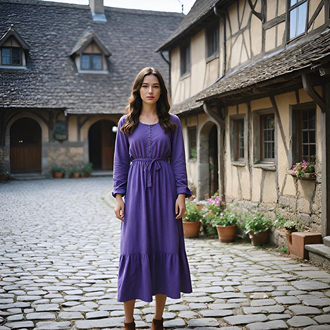 Medieval Cottagecore Short Dress | Renaissance Cosplay Costume ...