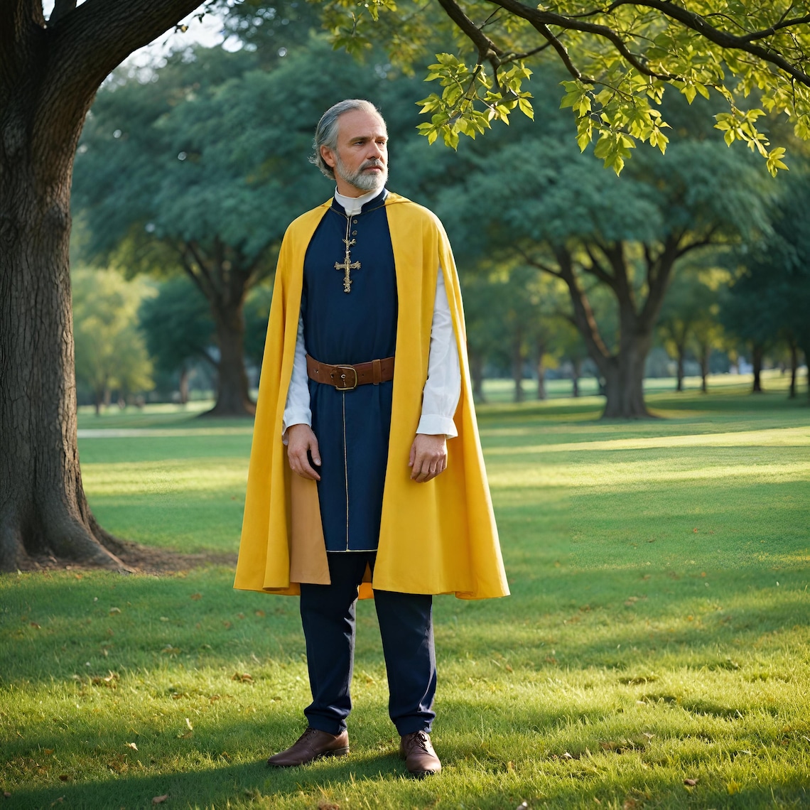 Elegant Medieval Priest Robe | Men's Vintage Clerical Costume ...
