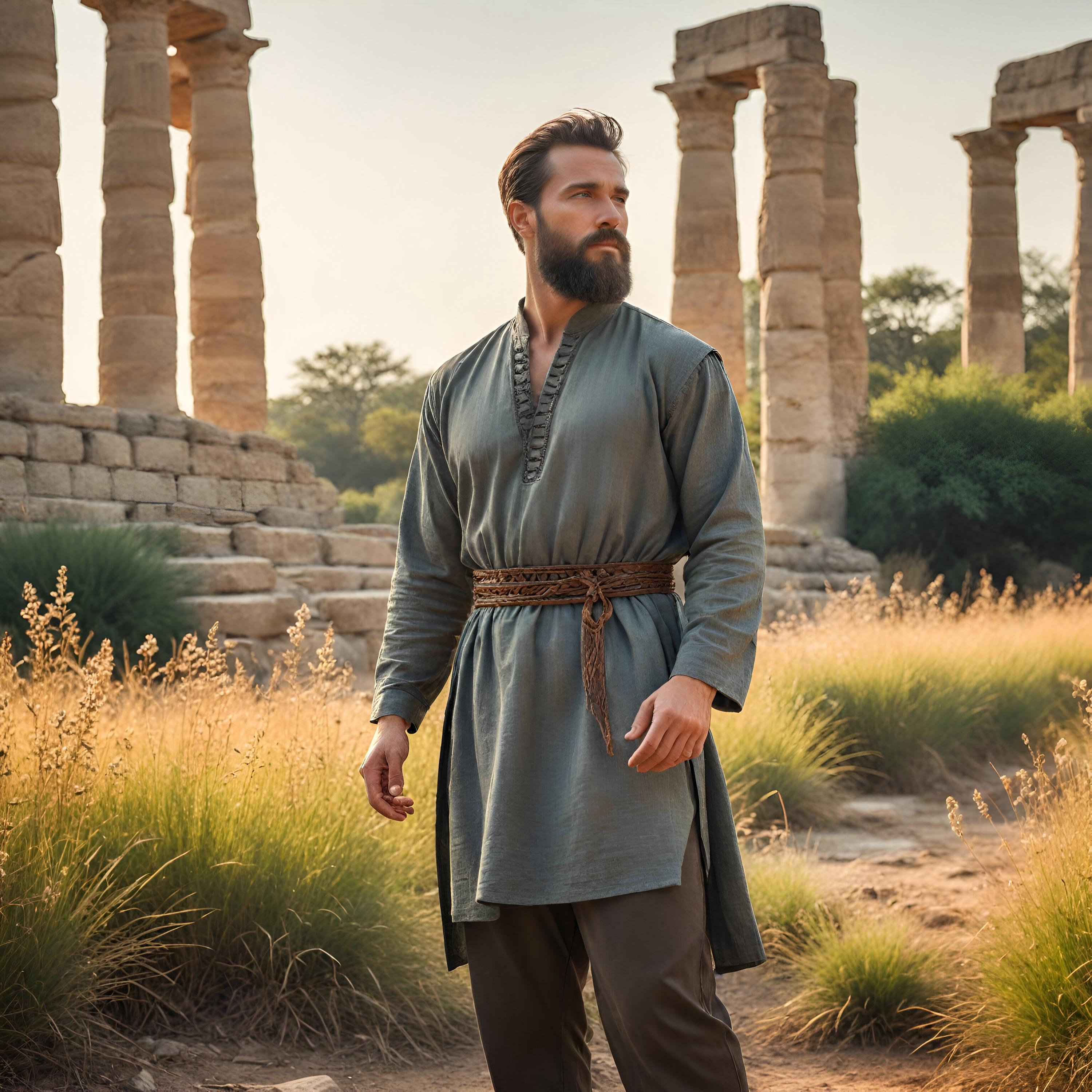 Ancient Explorer Tunic Costume | Men's Historical Adventure Outfit ...