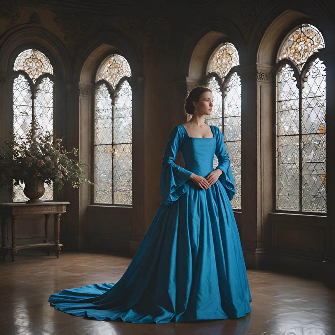 Royal Exquisite Medieval Gown | Renaissance Princess Ball Gown Dress ...