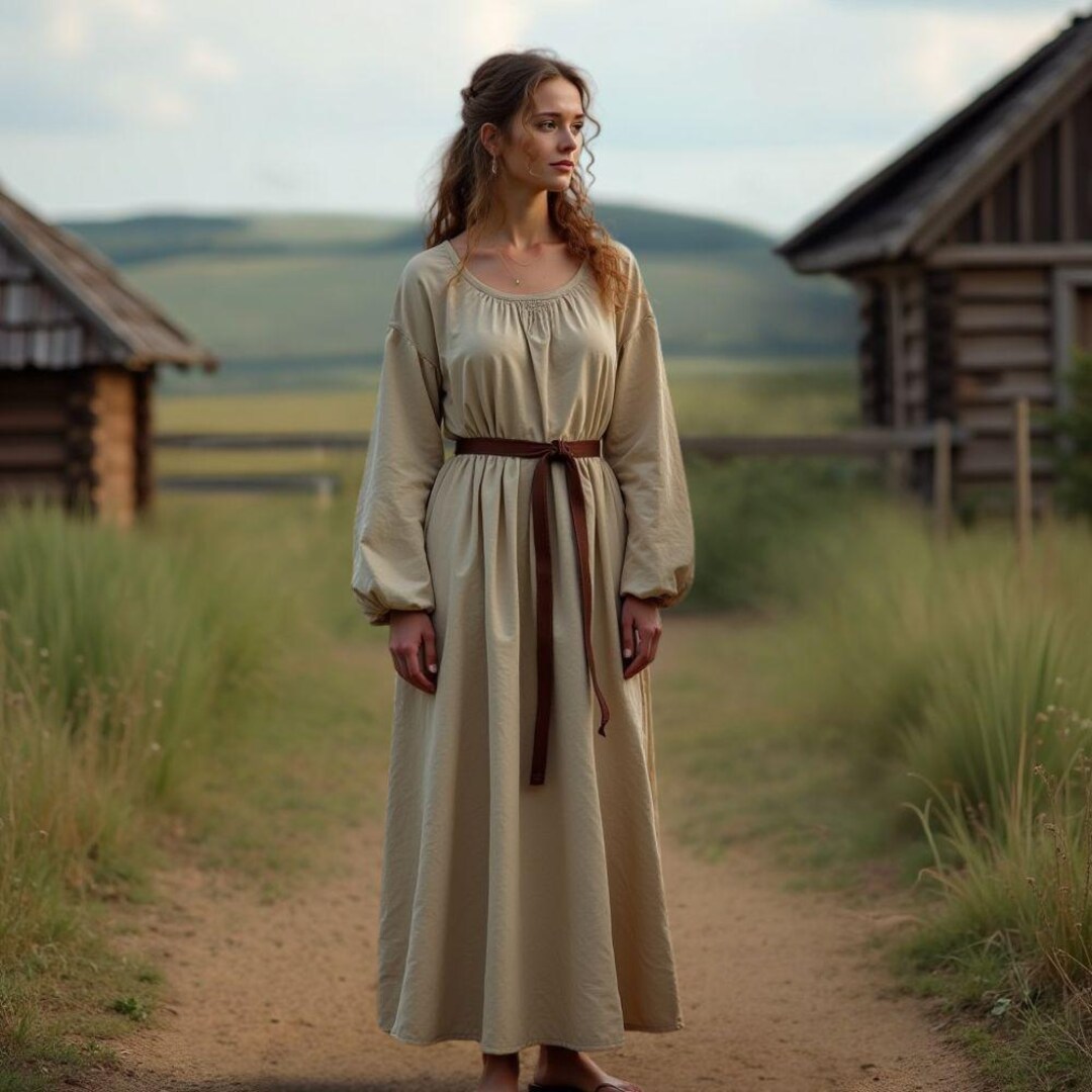 Medieval Village Style Tunic Dress | Women's Historical Costume ...