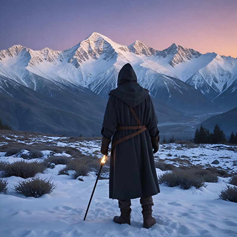 Mystic Mountain Enchanter Robe | Men's Medieval Wizard Costume | Epic ...