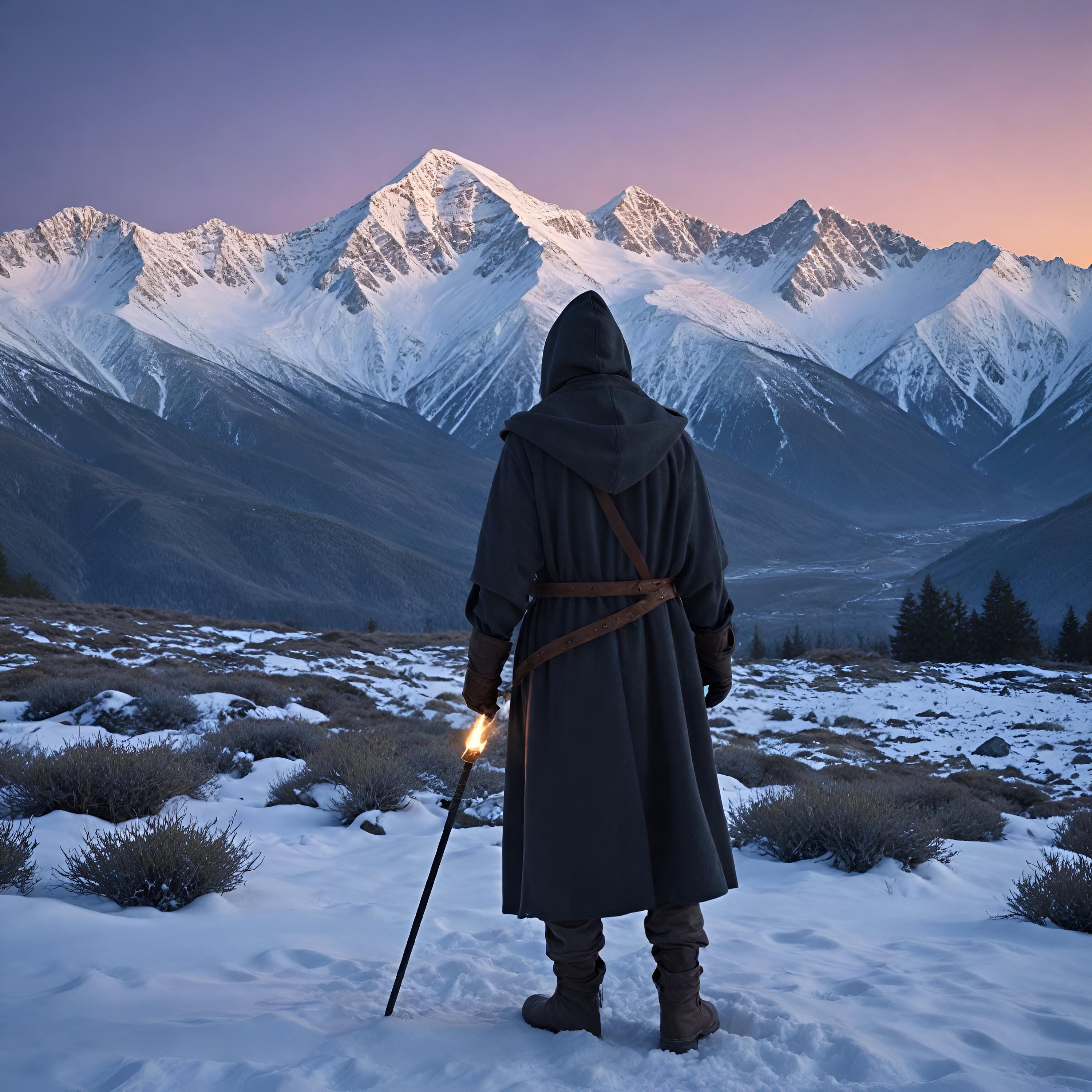 Mystic Mountain Enchanter Robe | Men's Medieval Wizard Costume | Epic ...