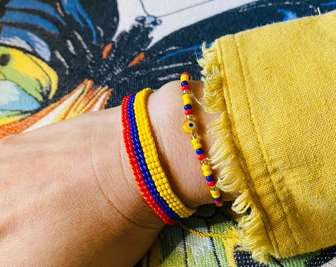 Colombian Bracelet, Colombian Flag, Colombian Jewelry, Ecuadorian Flag ...