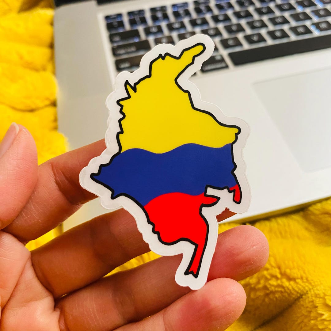 Colombian Sticker, Colombian Flag Sticker, Colombian Map Sticker. - Etsy