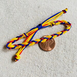 Colombian Flag Bracelet: Macrame Friendship Jewelry - Etsy
