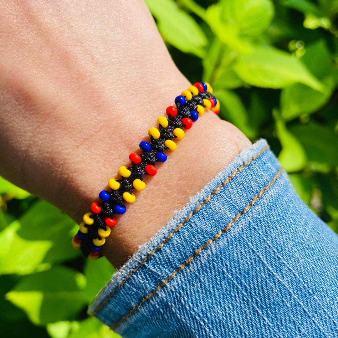 Colombian Flag, Colombian Friendship Bracelet, Colombian Manilla - Etsy