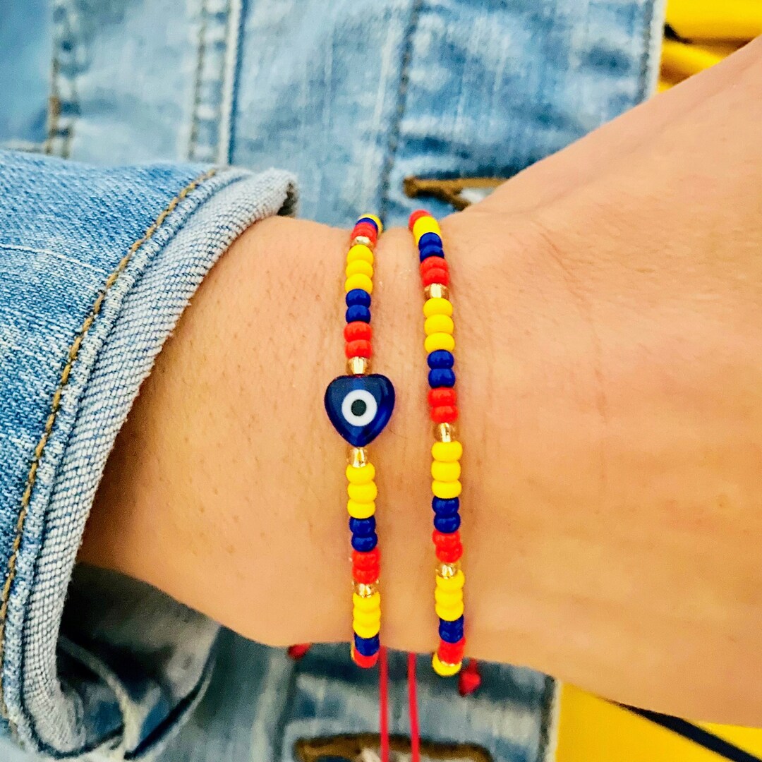 Two Colombian Bracelets, Colombian Bracelet Set, Friendship Colombian ...