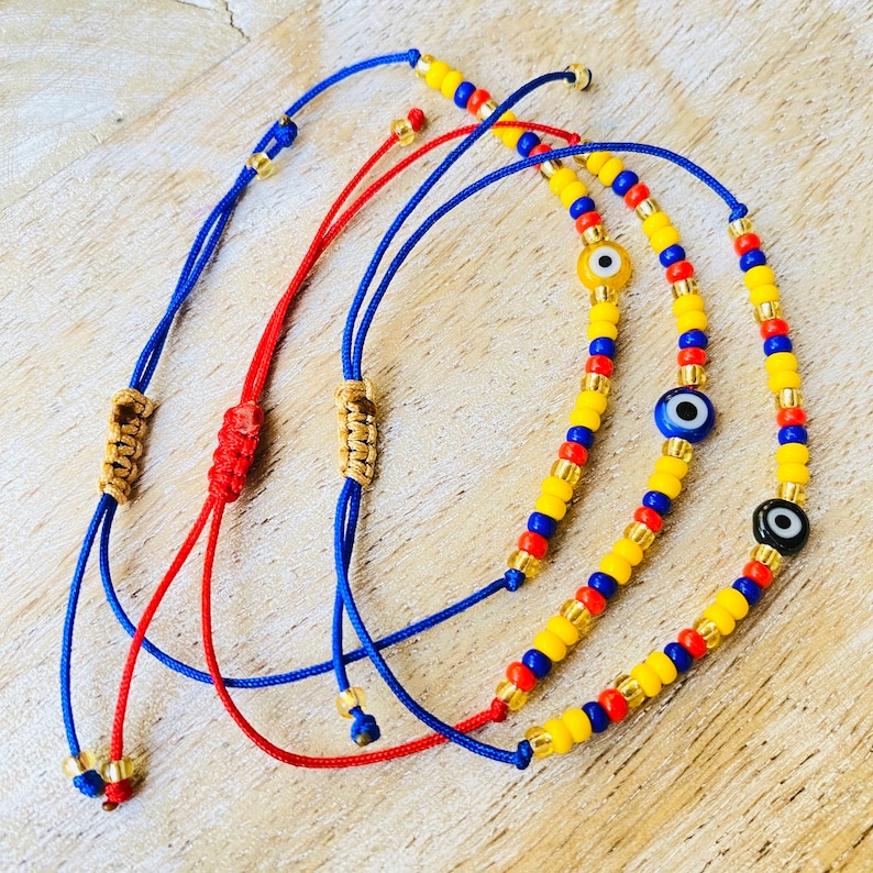 Colombian Bracelet /colombian Flag Bracelet /soccer Bracelet/ | Etsy