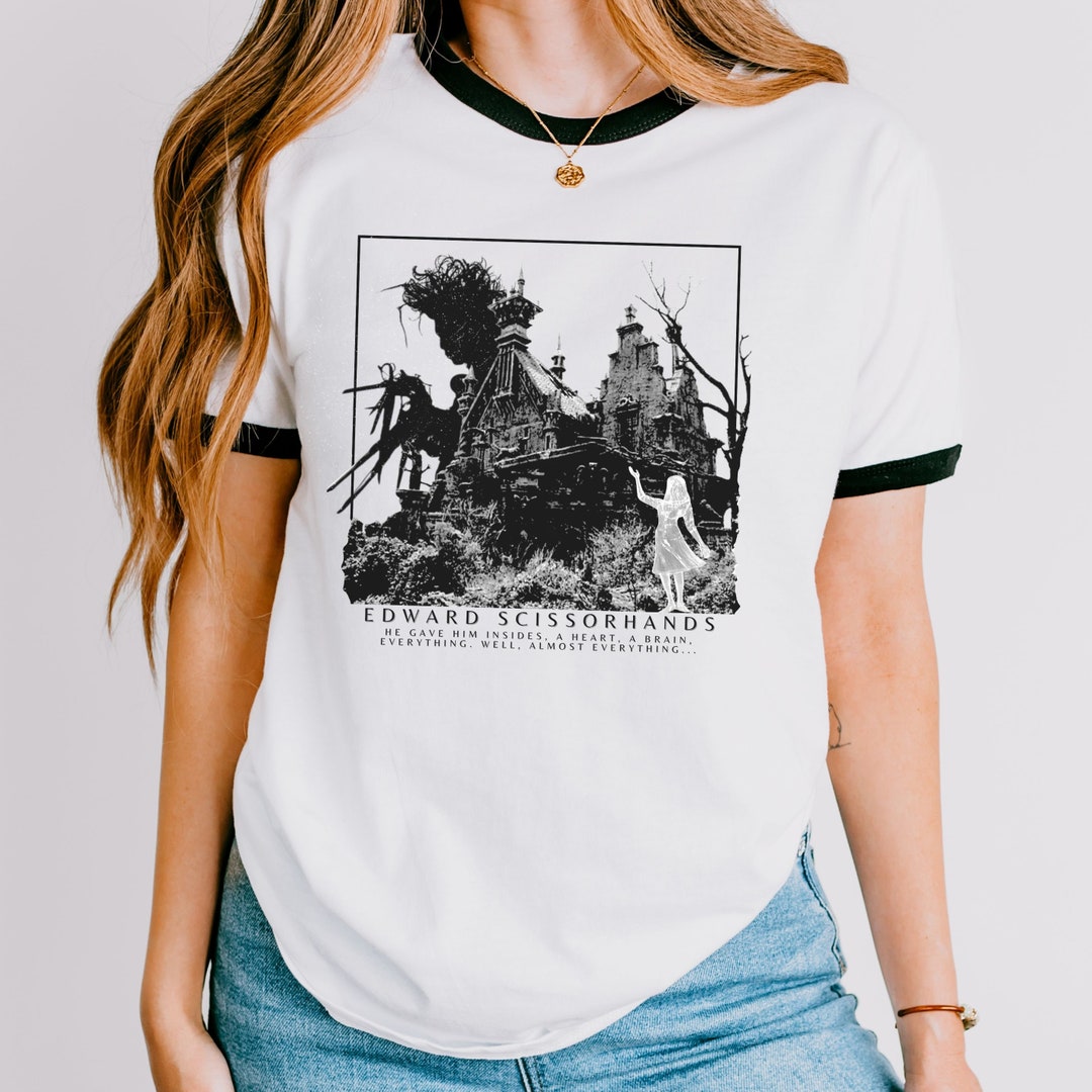 Edward Scissorhands Black Trim Sleeve Retro 90s Core Whimsy Magic ...