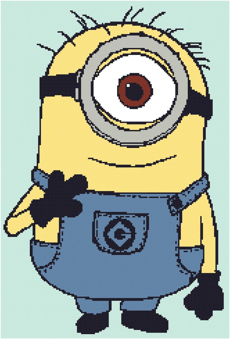 Minion Crochet Graphghan Graph - Etsy