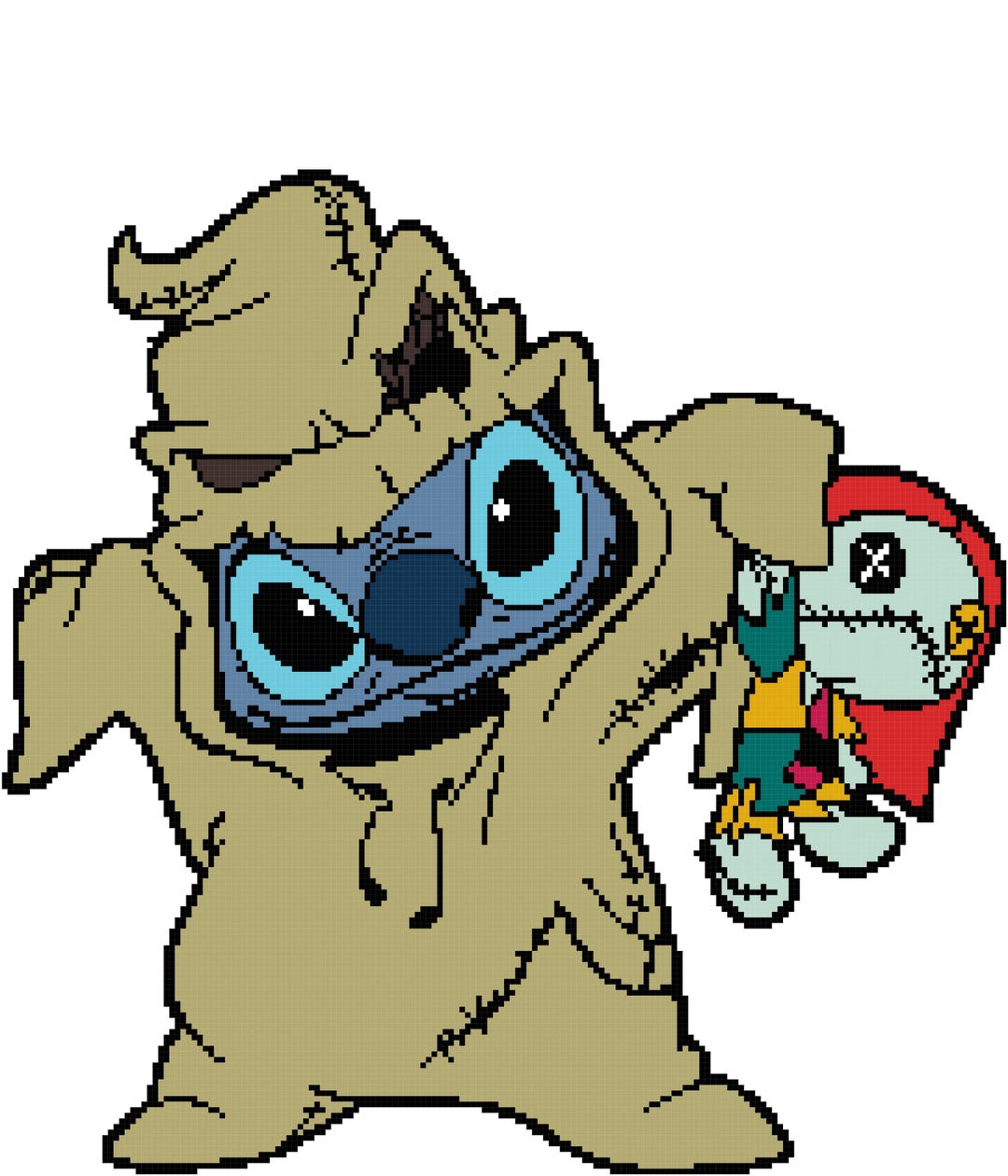 Stitch in Oggie Boggie Costume - Etsy